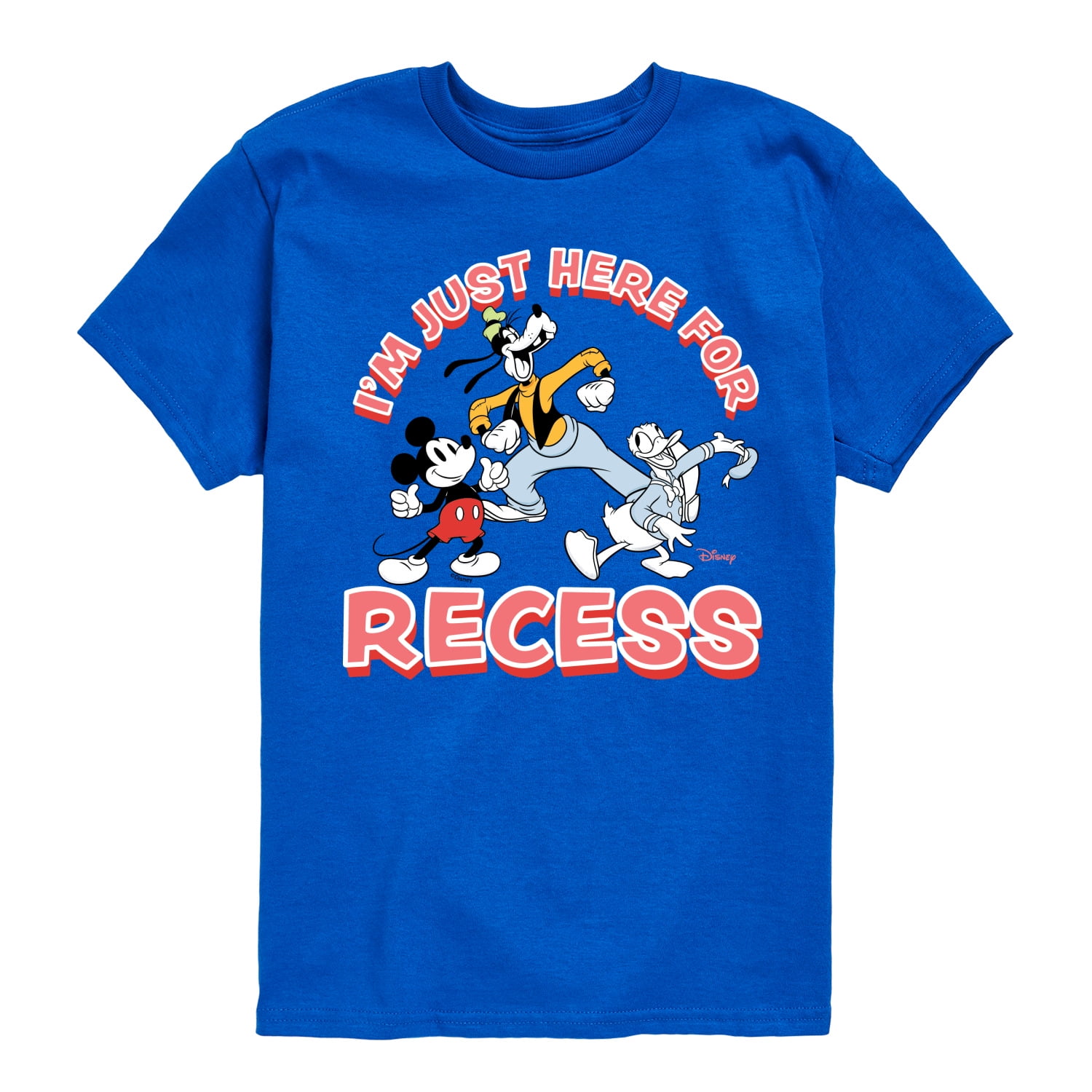 Disney - I'm Just Here For Recess - Toddler & Youth Short Sleeve ...
