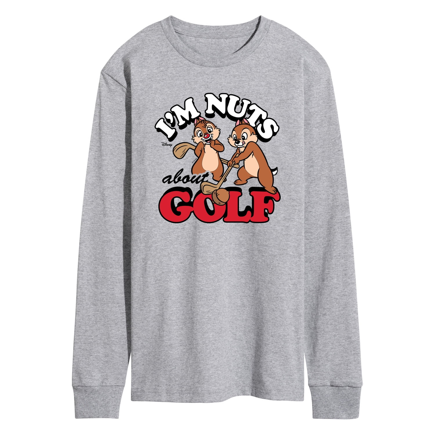 Disney - I'm Nuts About Golf - Men's Long Sleeve T-Shirt - Walmart.com