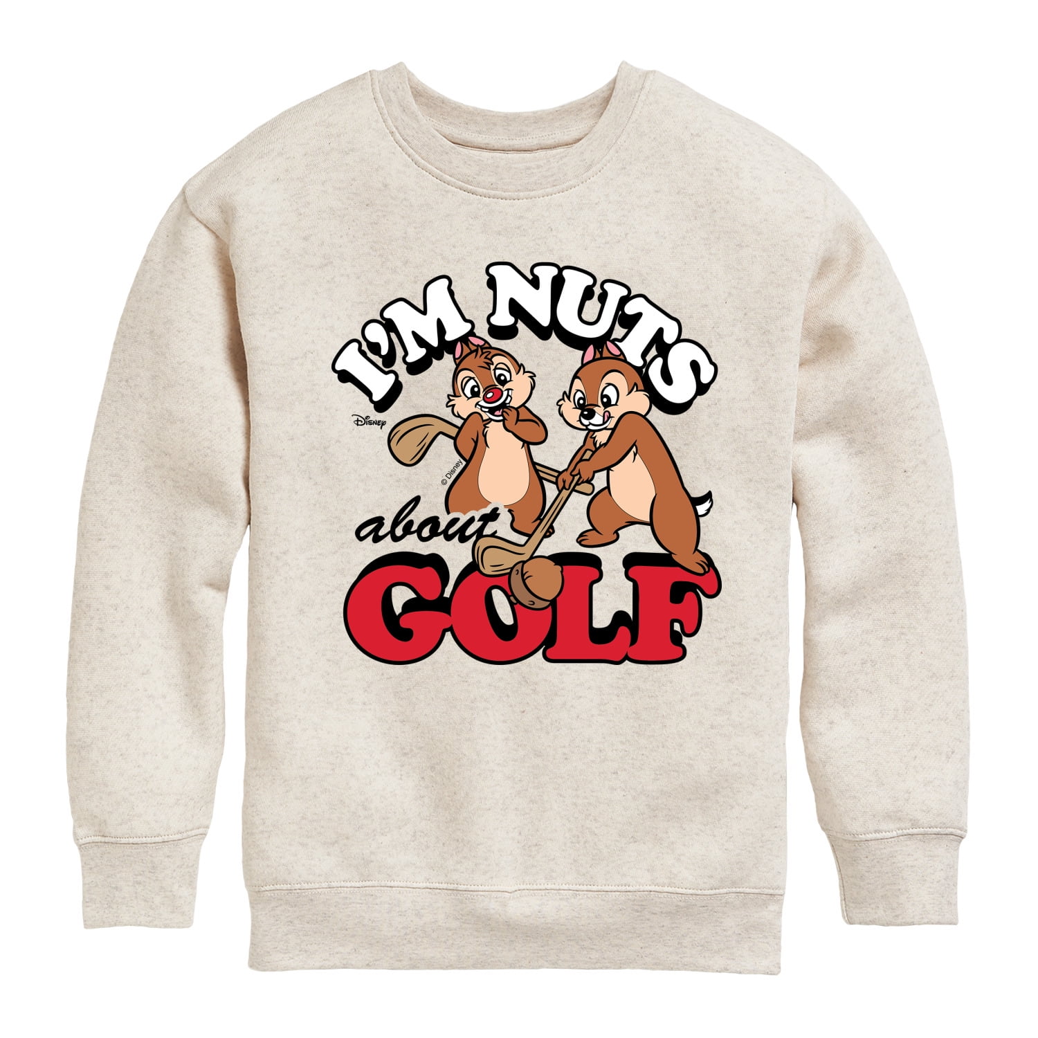 Disney - I'm Nuts About Golf - Toddler & Youth Crewneck Fleece ...