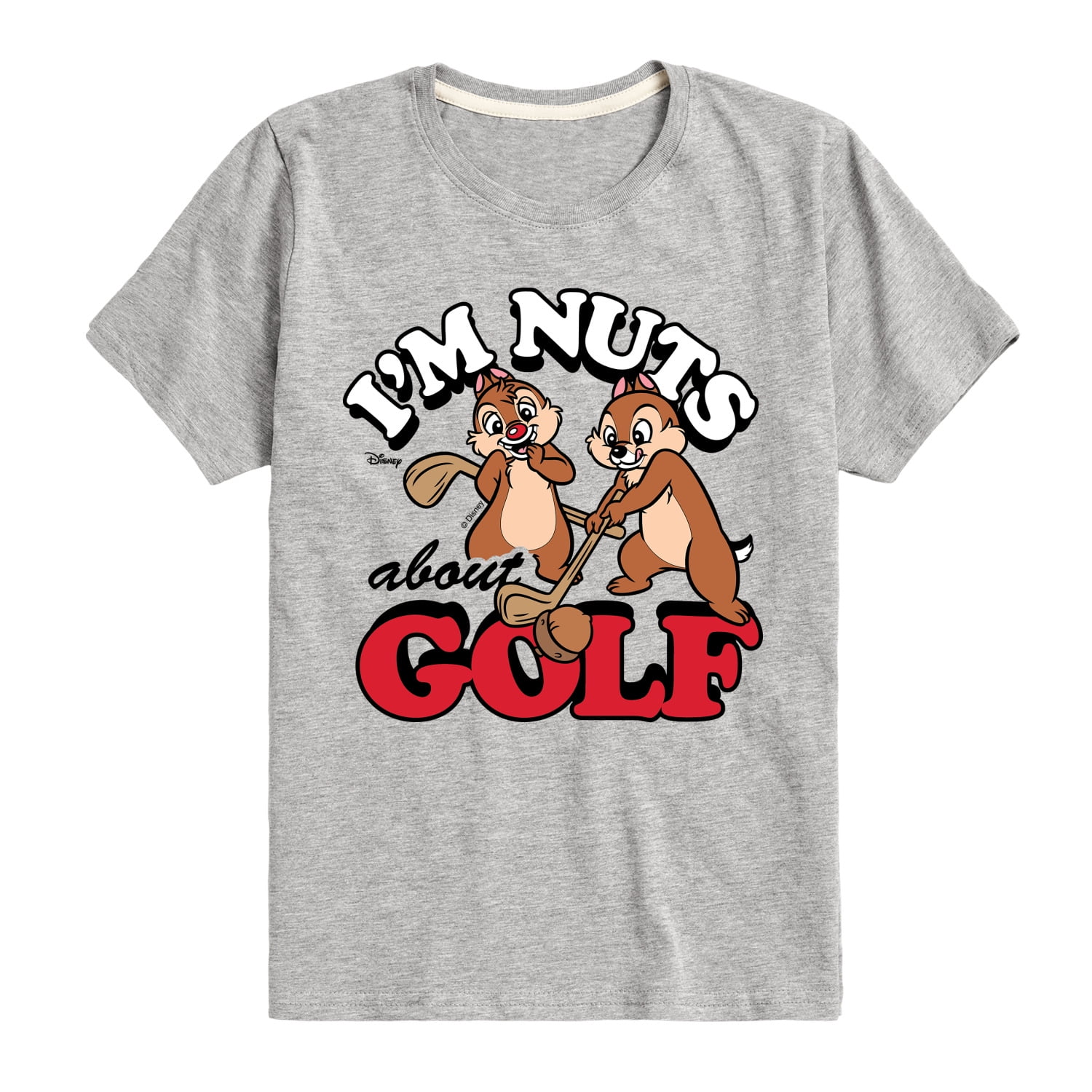 Disney - I'm Nuts About Golf - Toddler & Youth Short Sleeve Graphic T ...