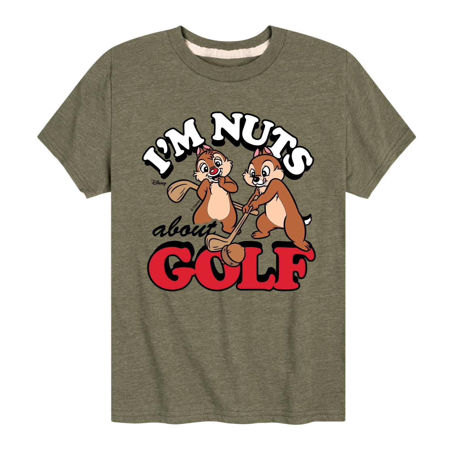 Disney - I'm Nuts About Golf - Toddler & Youth Short Sleeve Graphic T ...