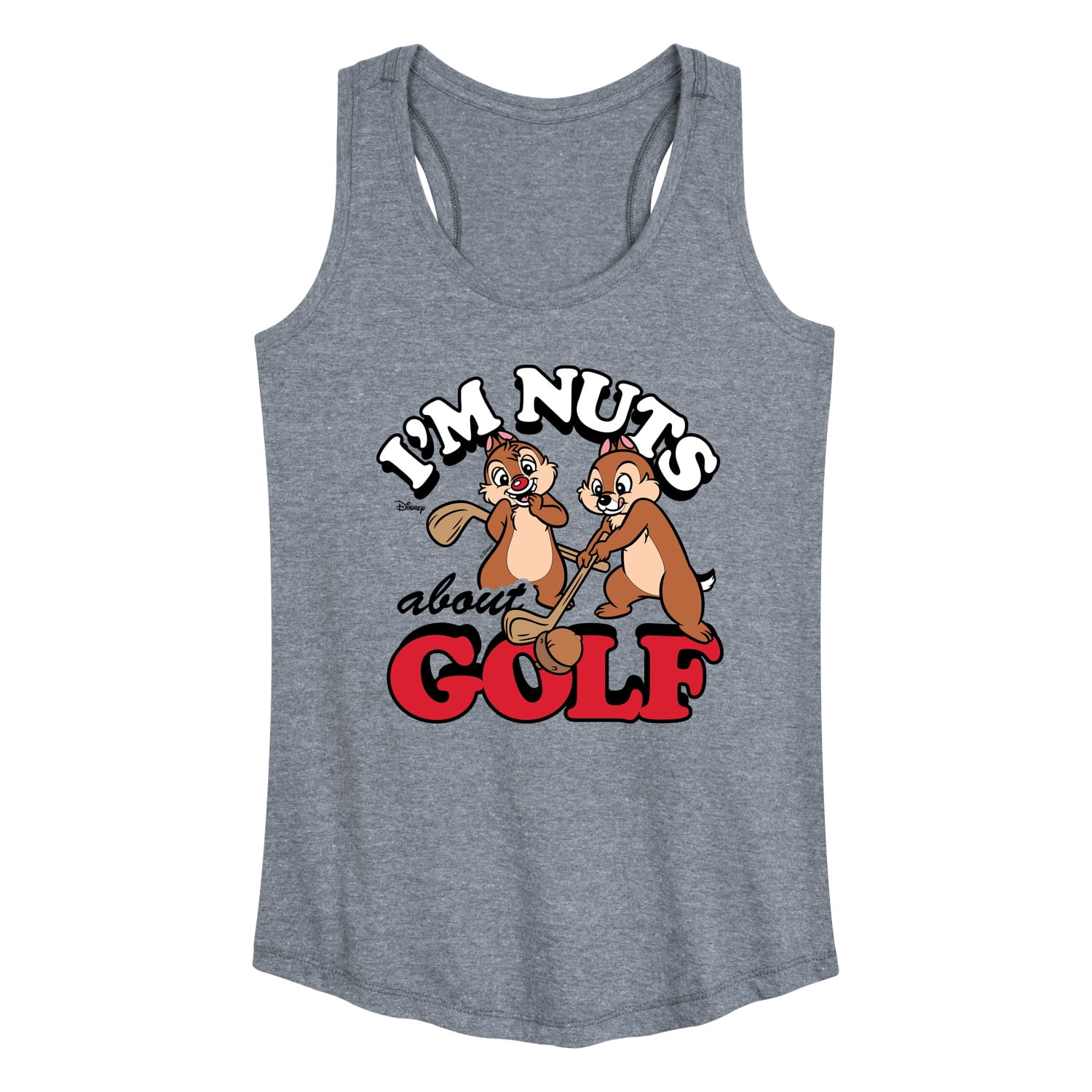 Disney - I'm Nuts About Golf - Women's Racerback Tank Top - Walmart.com