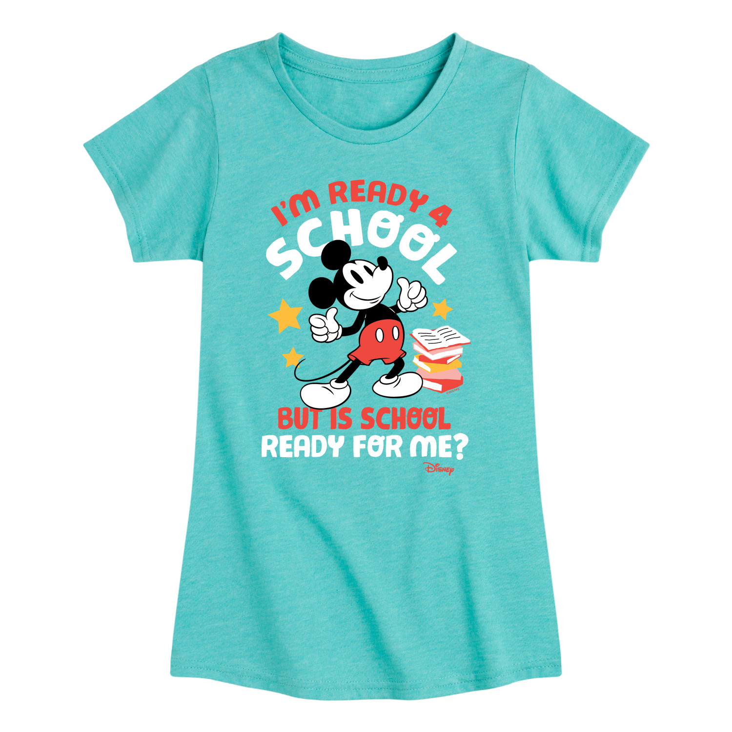 Disney - I'm Ready For School - Toddler & Youth Girls Short Sleeve ...