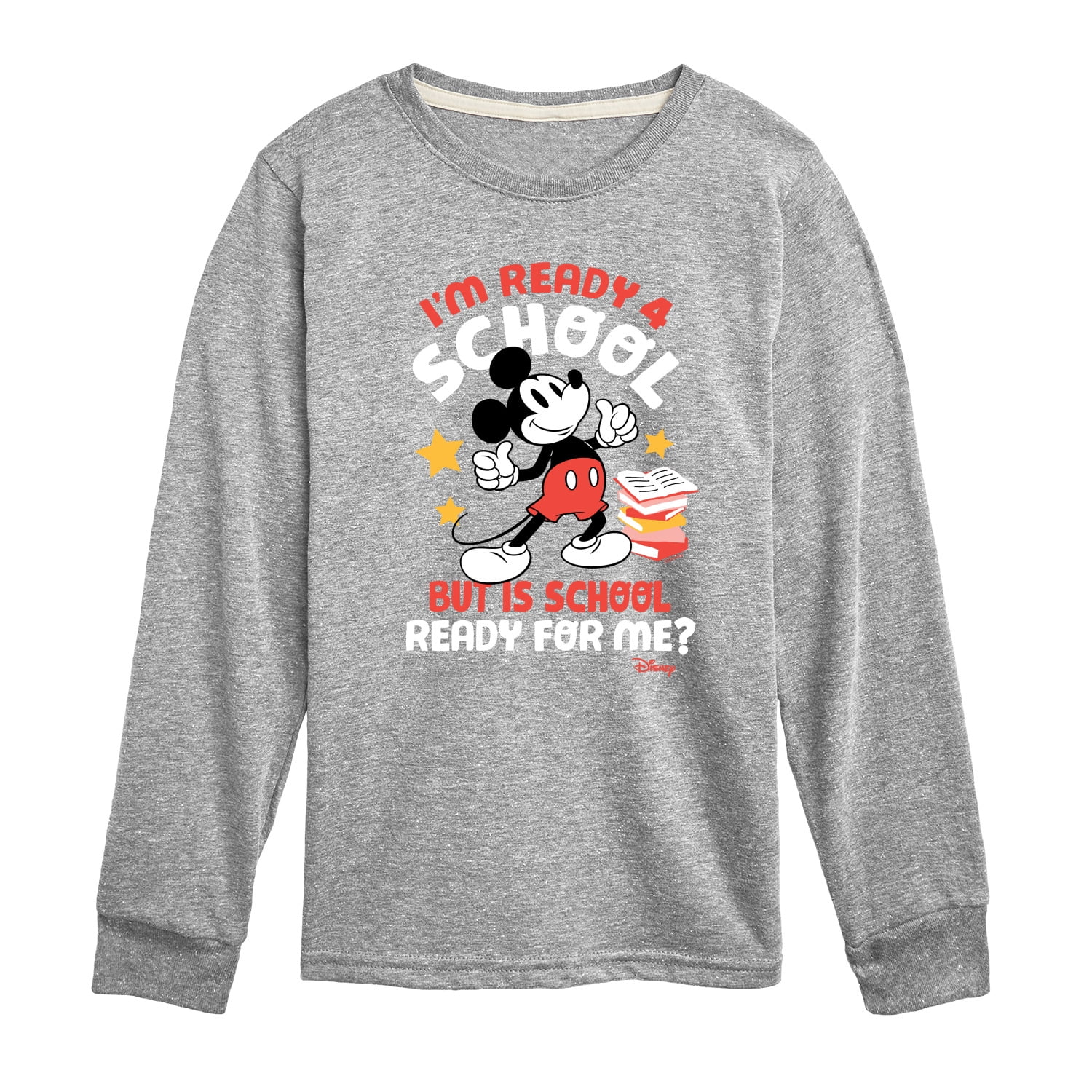 Disney - I'm Ready For School - Toddler & Youth Long Sleeve Graphic T ...