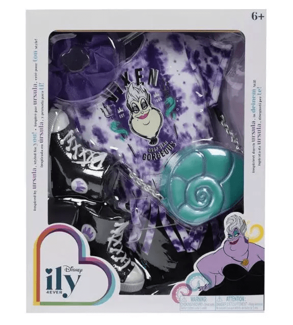"Disney ILY 4Ever 18"" Doll - Ursula Inspired Fashion Pack with Tie-Dye ...