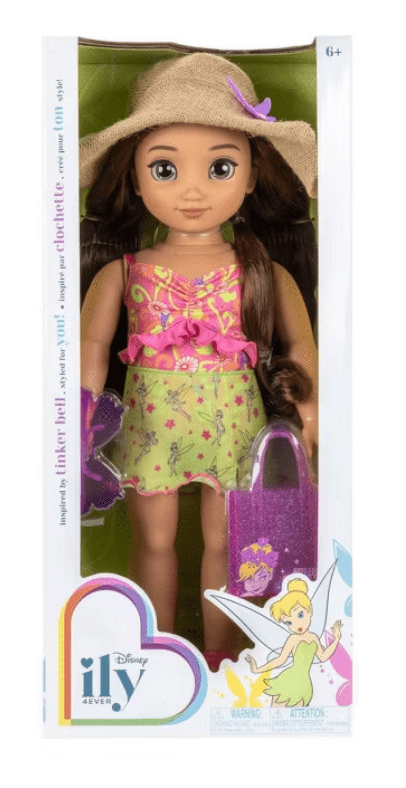 Disney ILY 4ever 18" Tinkerbell Doll Brown Hair/Green Eyes Toy New With Tag - Walmart.com