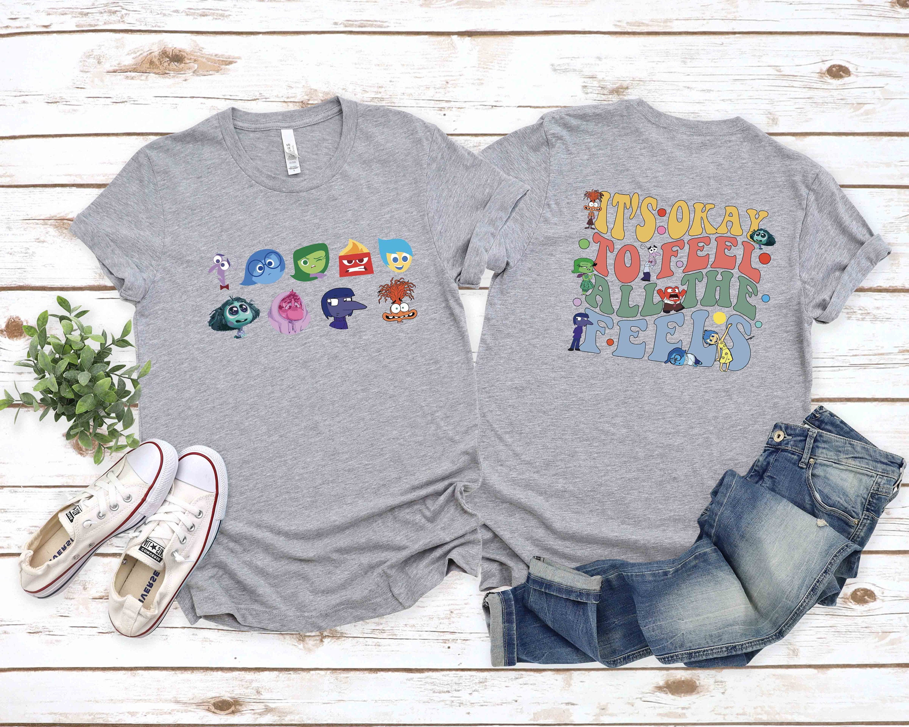 Disney In.Si.De Ou.T It'S Okay To Feel All The Feels Shirt, Mental ...