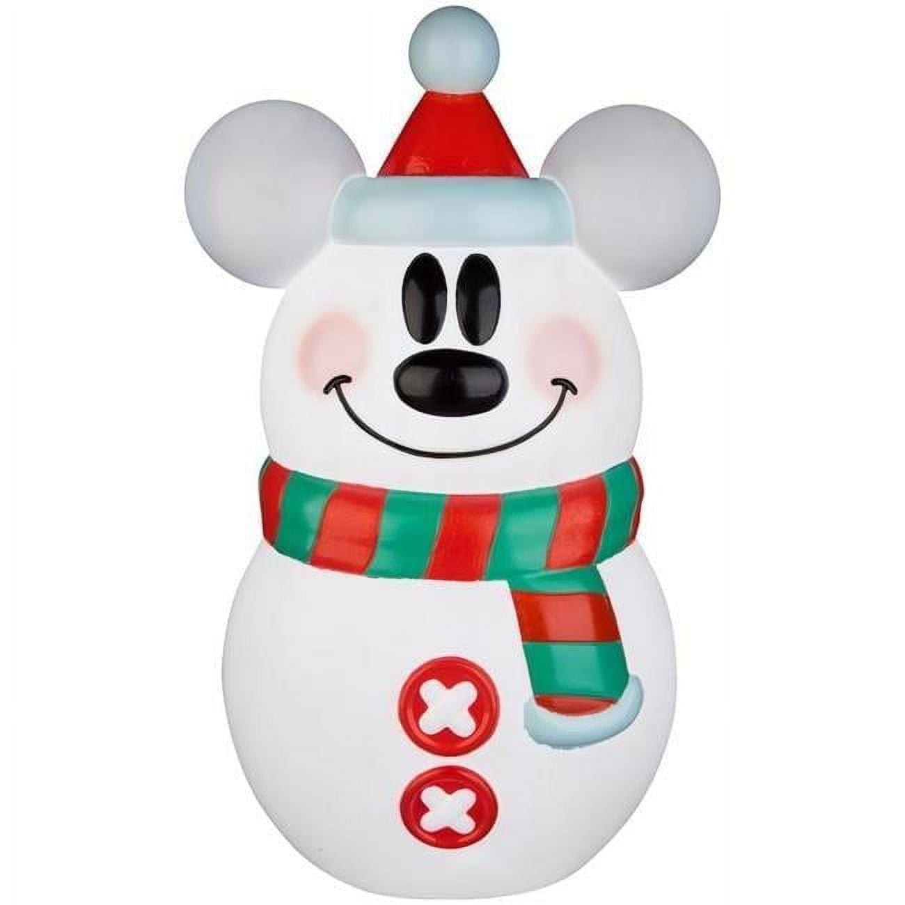Disney Mickey Mouse Snowman Blow Mold, 24 in. Clear Incandescent ...