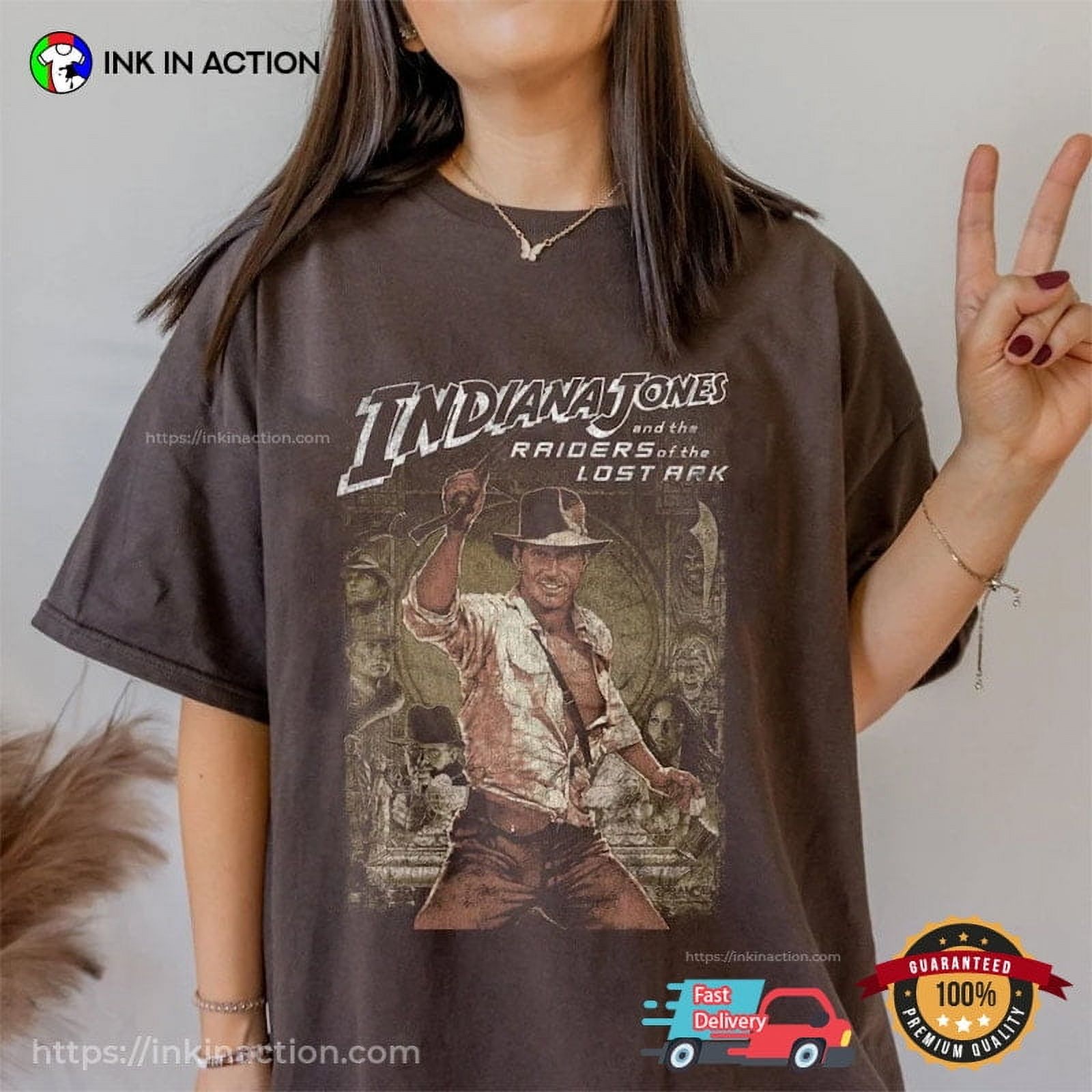 Disney Indiana Jones Raider Of The Lost Ark Retro Shirt - Walmart.com