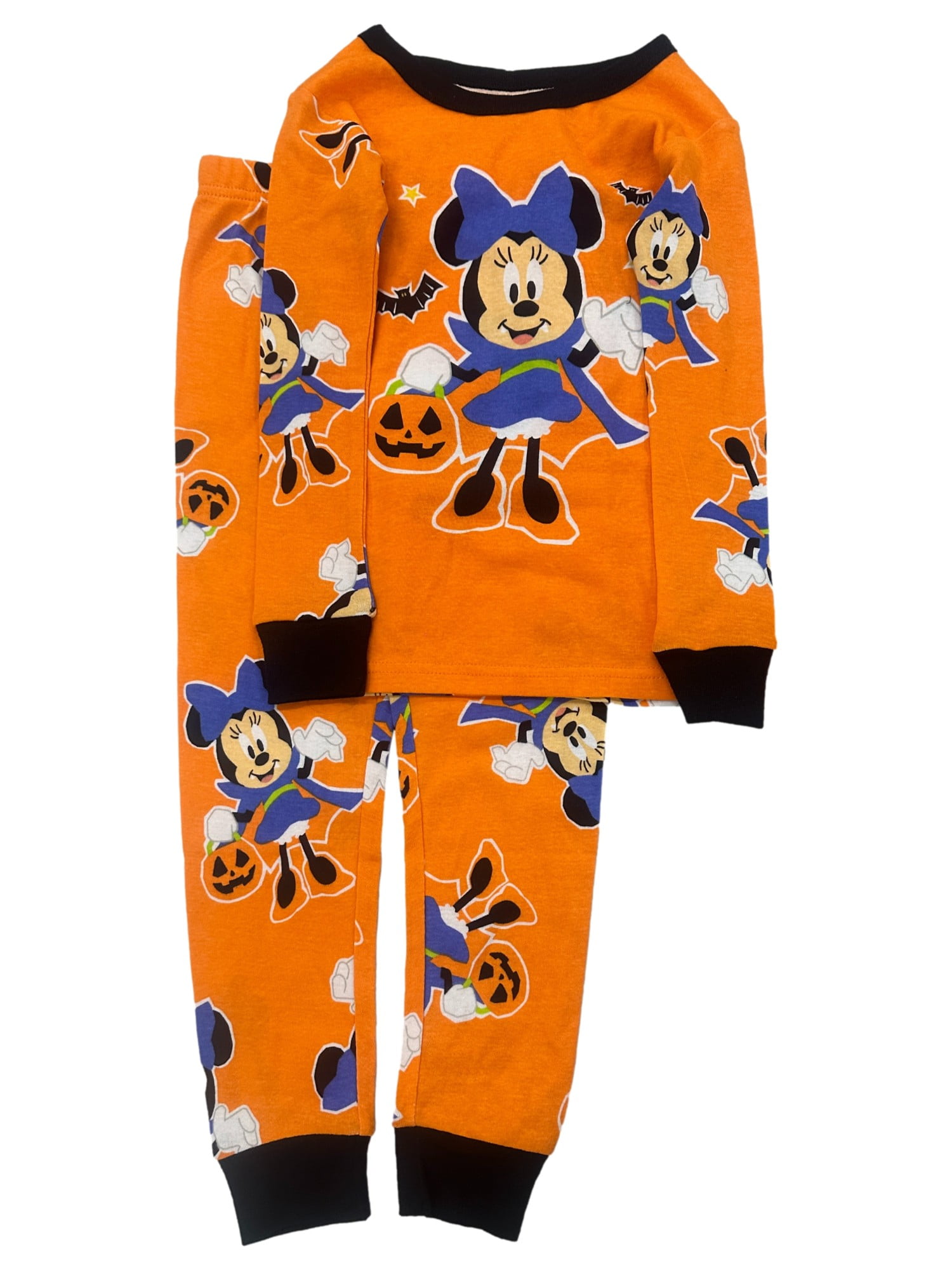Disney Infant Toddler Girls Minnie Mouse Halloween Vampire Pajama Sleep ...