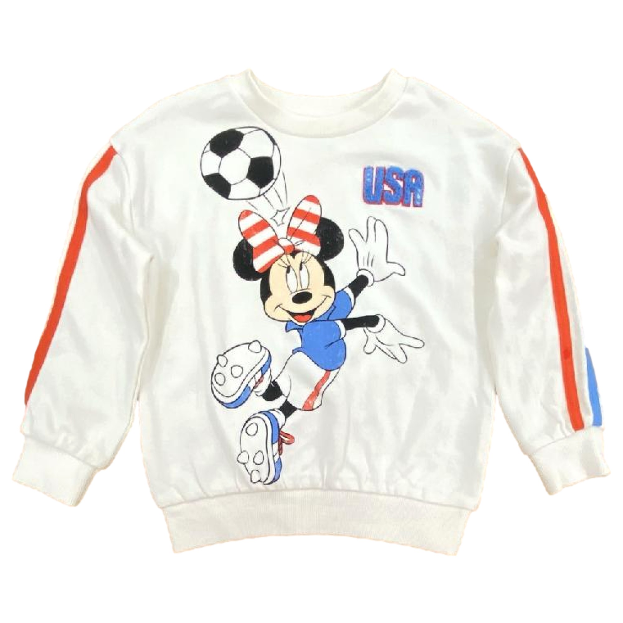 Disney Toddler Girls Pink Minnie Mouse Soccer Sweatshirt Top 4T ...