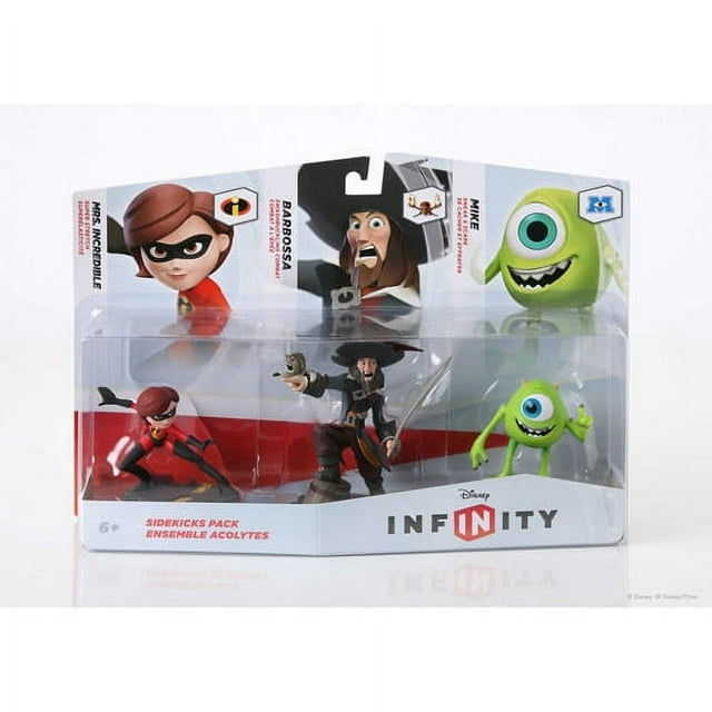 Disney Infinity Figure 3-Pack - Sidekicks (Mike / Capt Barbossa / Mrs ...