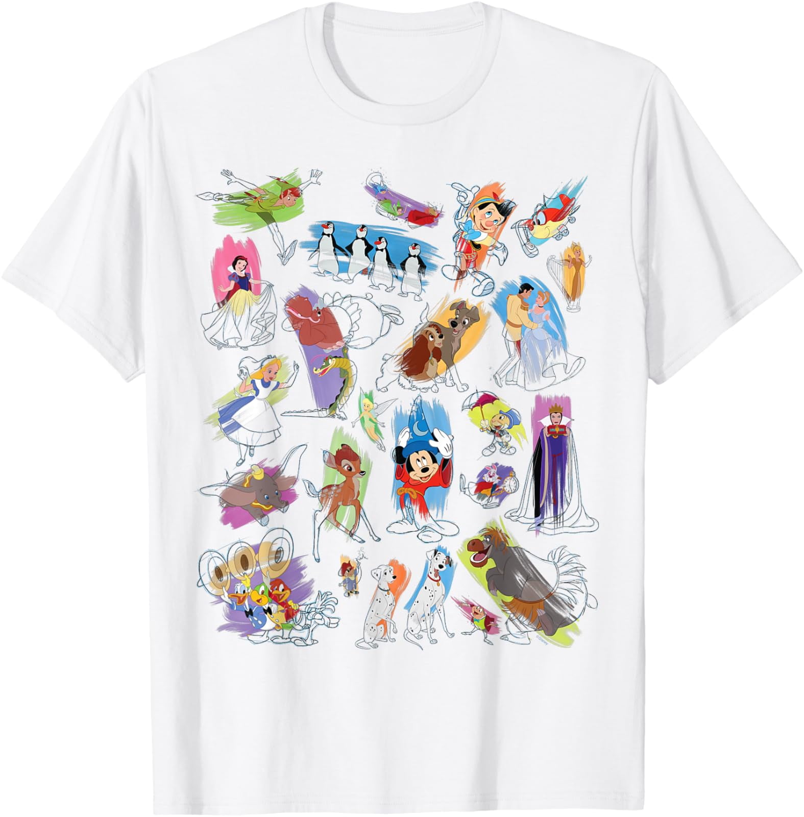 Disney Ink And Paint Masterpieces Of Animation 1937-1967 T-Shirt ...