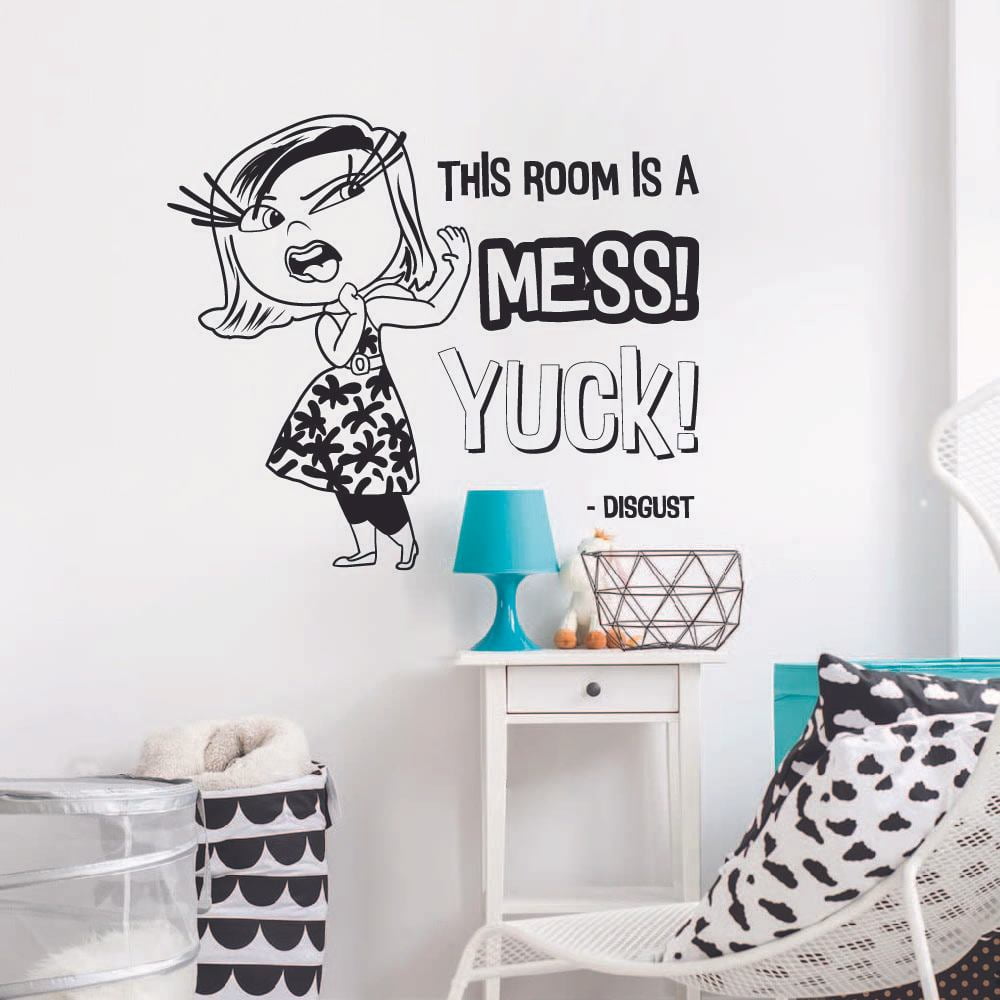 Disney Inside Out Character Disgust's Quote - This Room Is A Mess! Yuck ...