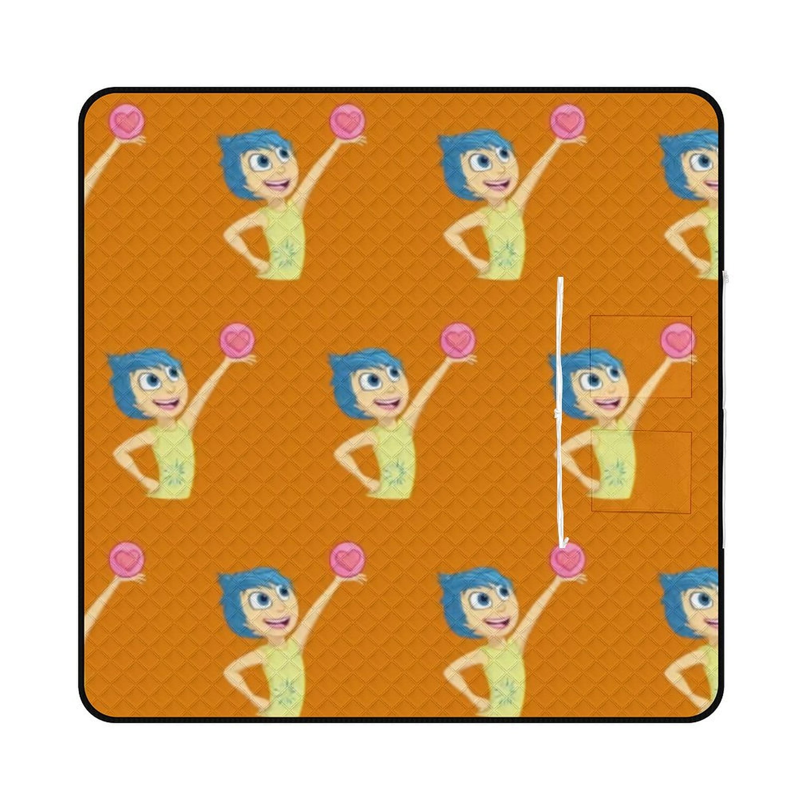 Disney-Inside Out Joy Extra Large Picnic Outdoor Blanket,78 x 78 ...