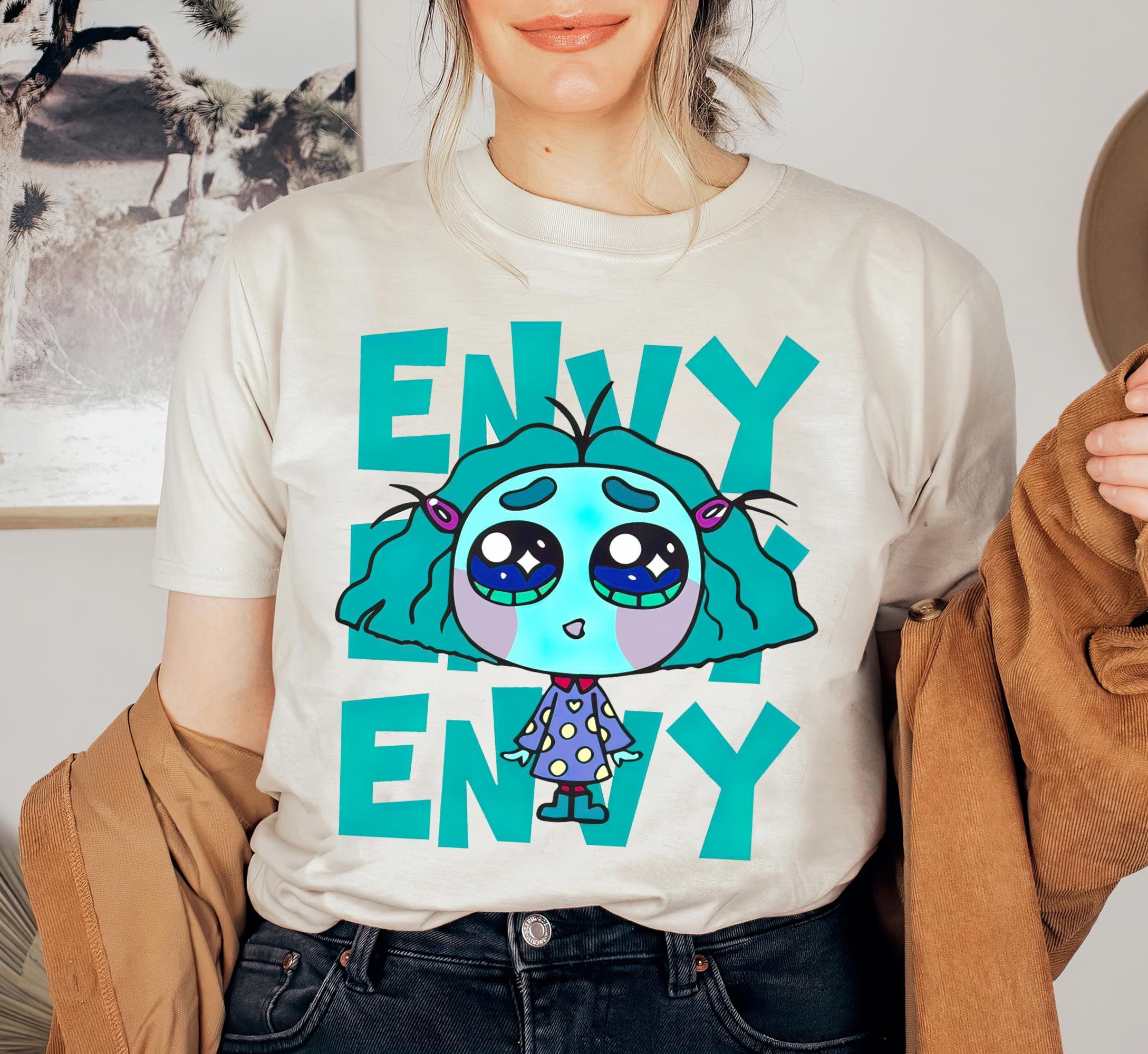 Disney Inside Out 2 Emotions Shirt, Envy Character T-shirt, Mental ...