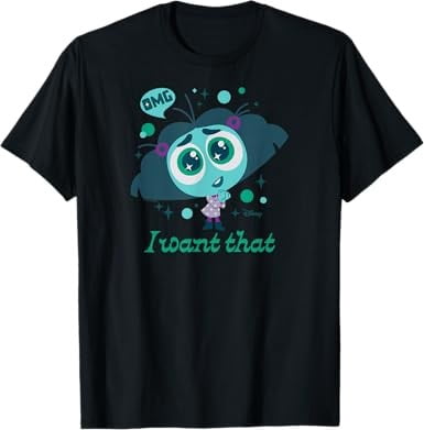 Disney Inside Out 2 Envy Character OMG Green Wide Eyed New Emotion T ...