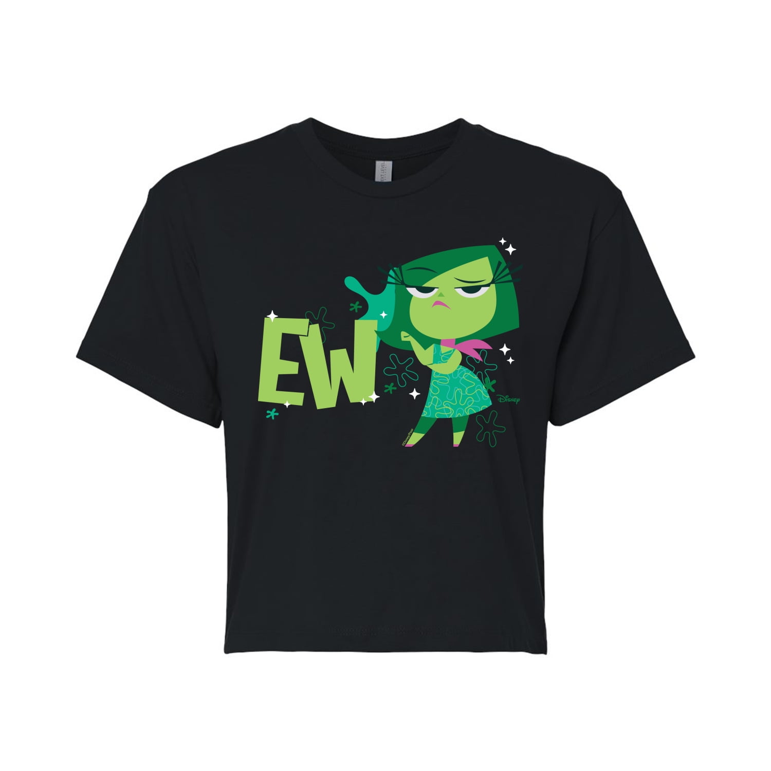 Disney - Inside Out 2 - Ew Disgust - Junior's Cropped Tee - Walmart.com