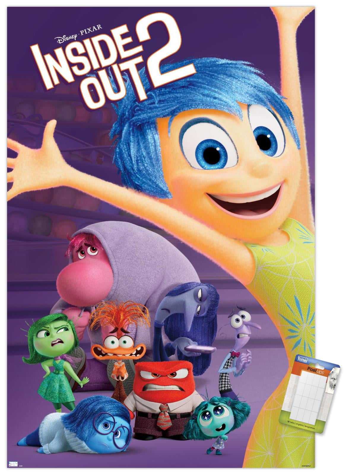 Disney Inside Out 2 - Group Wall Poster, 14.725" x 22.375" - Walmart.com