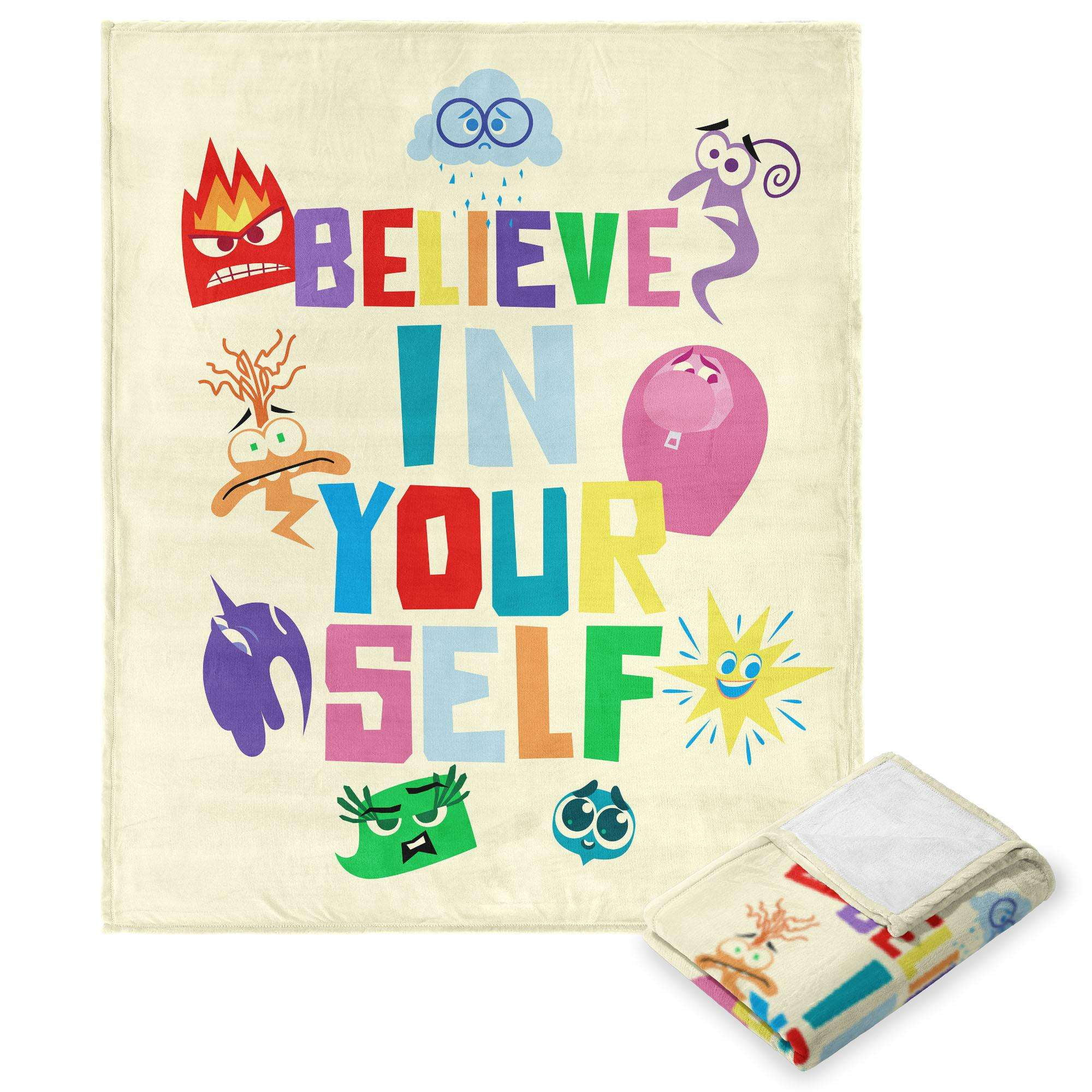 Disney Inside Out 2 I Believe Kids Silk Touch Throw Blanket - Walmart.com