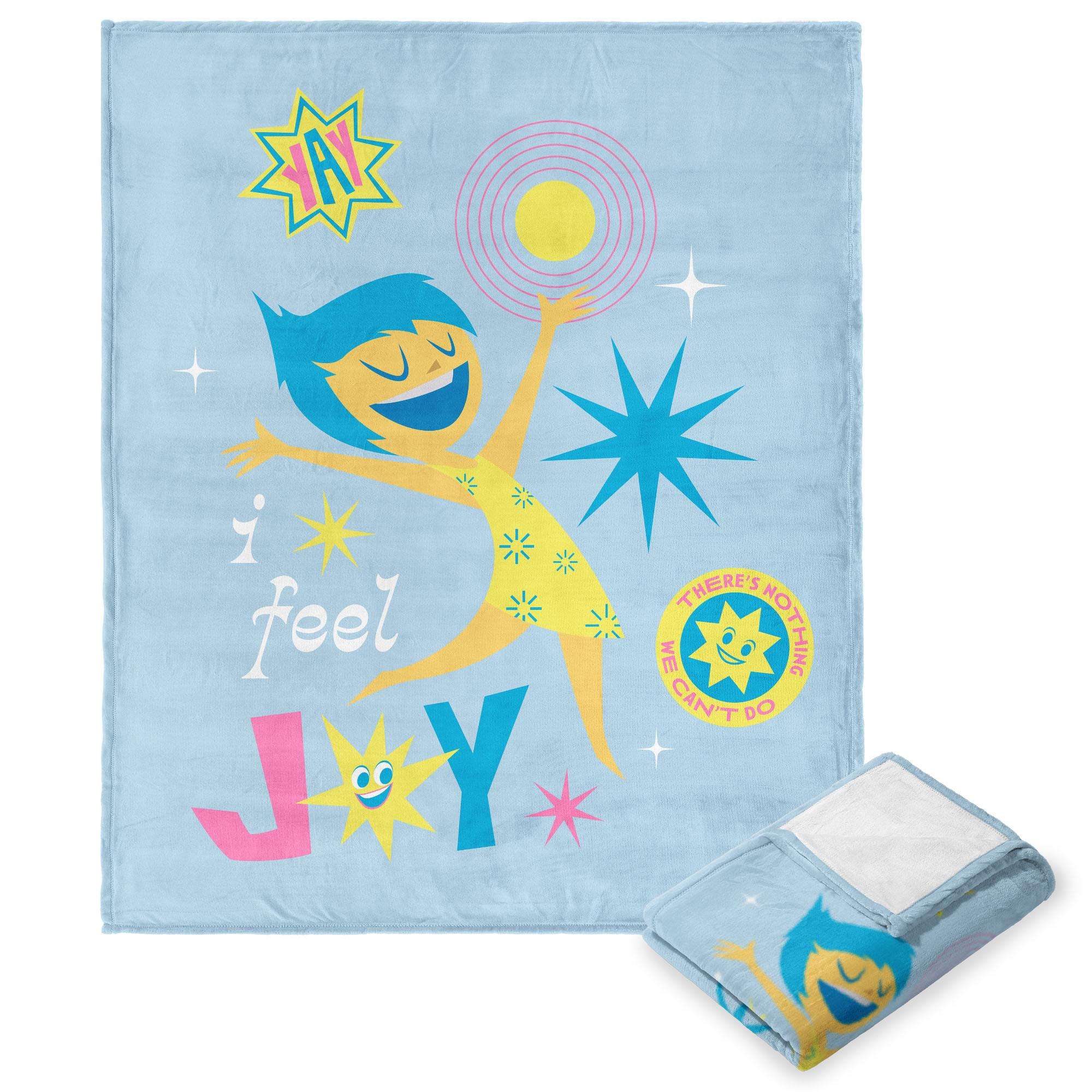 Disney Inside Out 2 I Feel Joy Kids Silk Touch Throw Blanket - Walmart.com