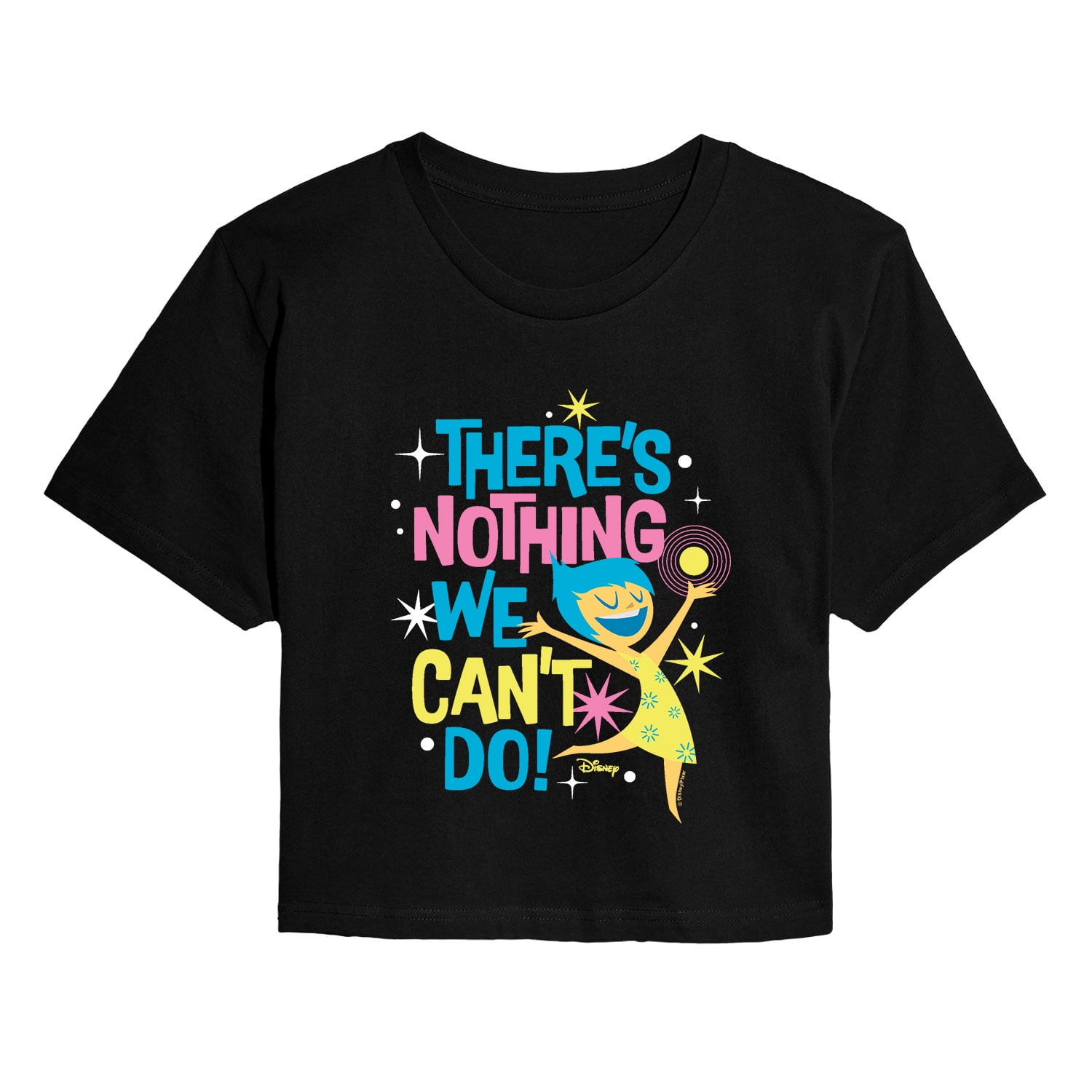 Disney - Inside Out 2 - Nothing We Cant Do - Junior's Cropped Tee ...
