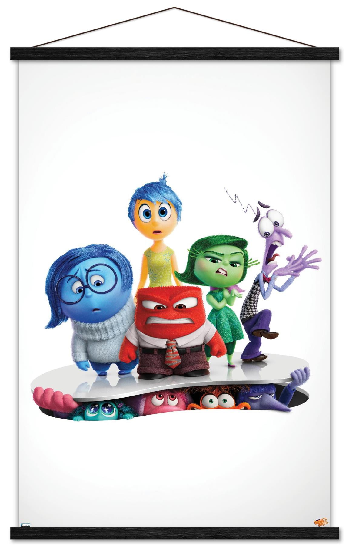 Disney Inside Out 2 - One Sheet Wall Poster with Magnetic Frame, 22.375 ...