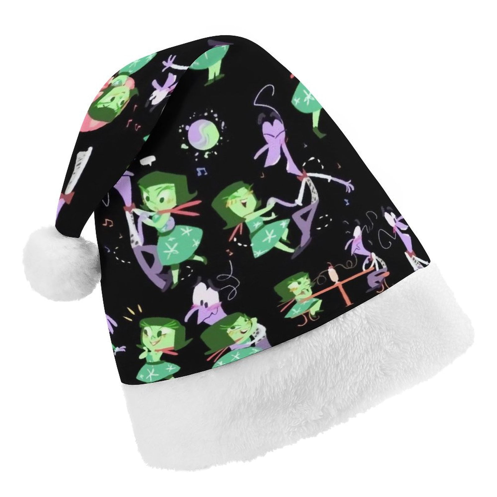 Disney-Inside Out 2Disgust Fear Santa Hat,Disney-Inside Out 2Disgust ...
