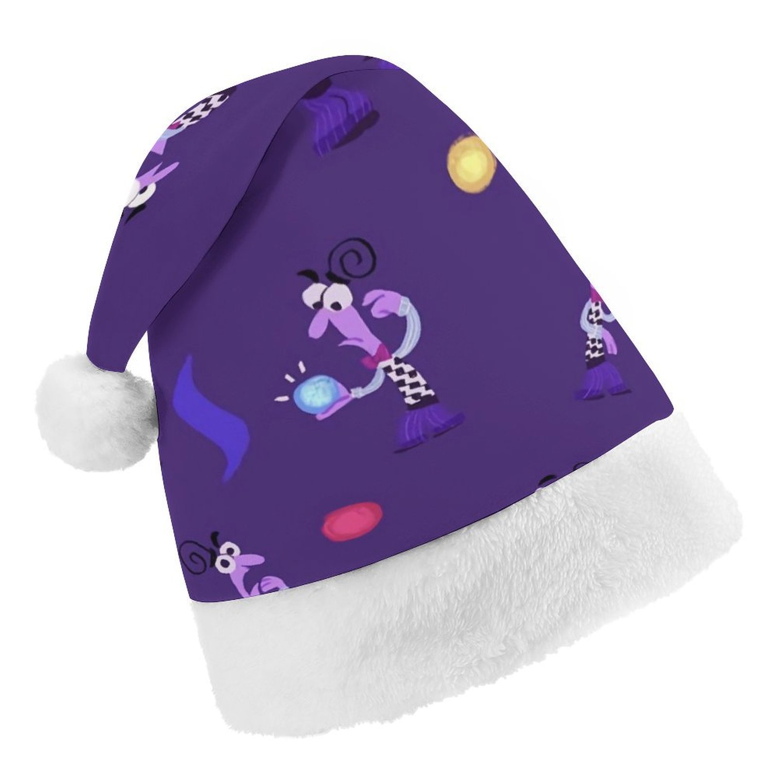 Disney-Inside Out 2Fear Santa Hat,Disney-Inside Out 2Fear Christmas Hat ...