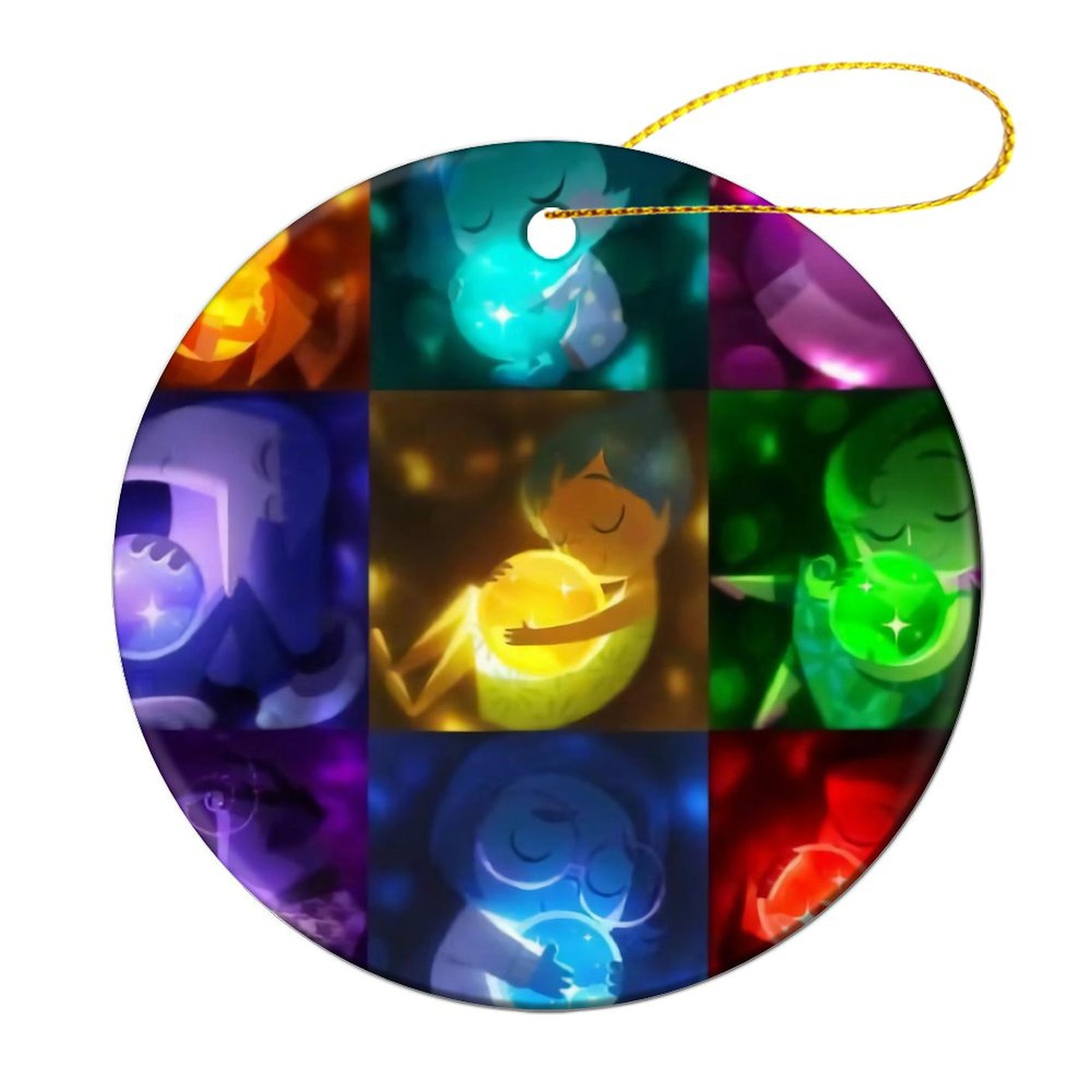 Disney-Inside Out 98 Christmas Tree Ornaments Double-Sided Design For ...