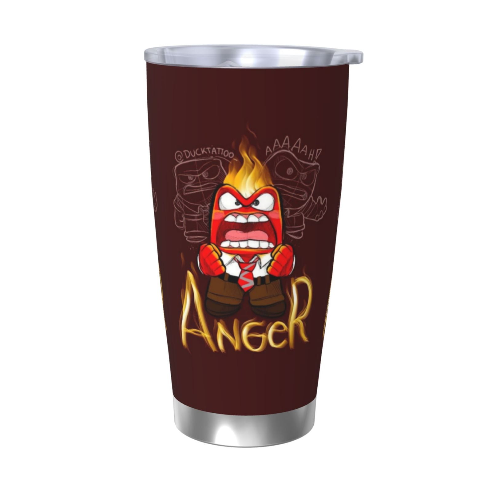 Disney-Inside Out Angry Water Bottle,Coffee Cups,Insulated Stainless ...