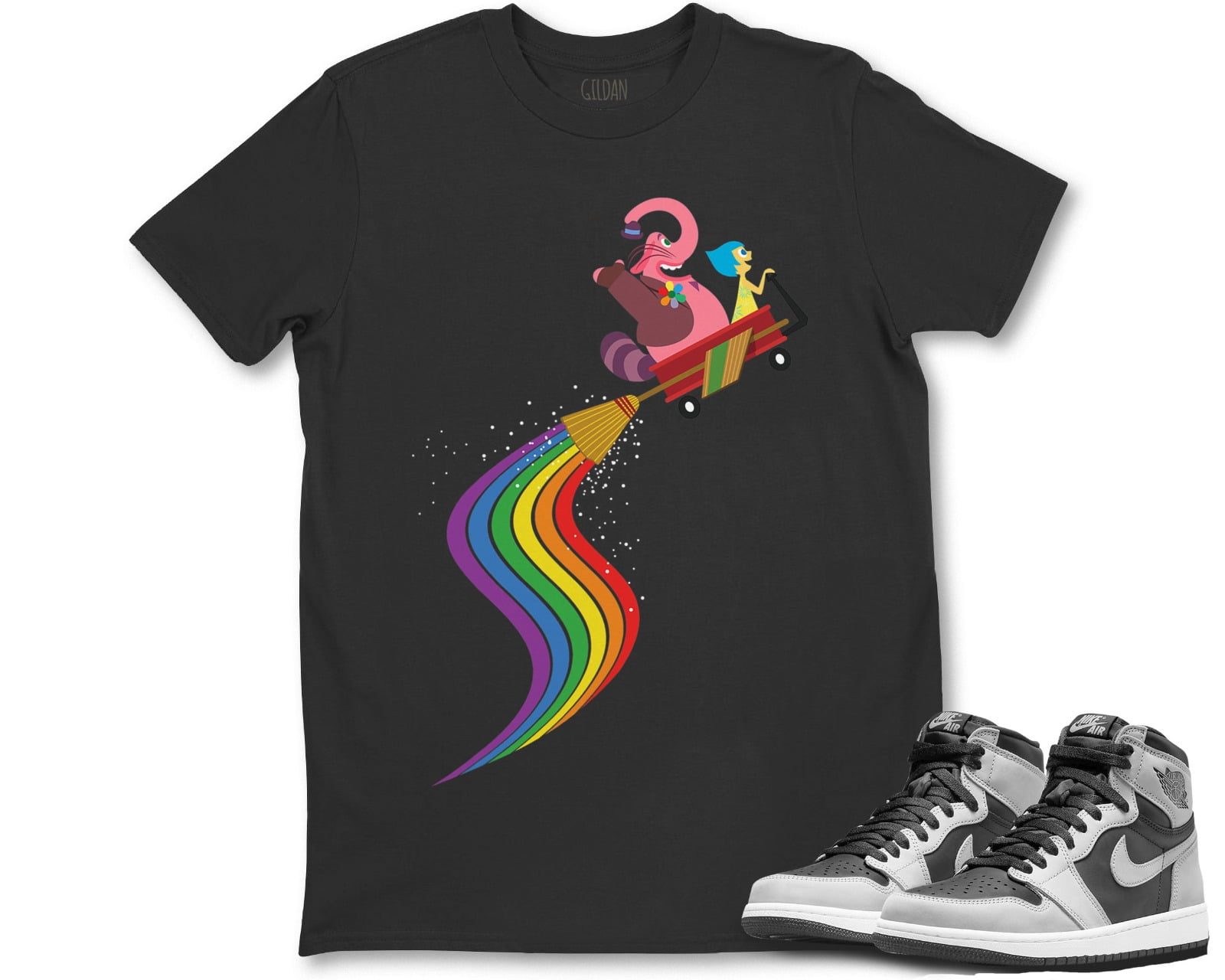 Disney Inside Out Bing Bong and Joy Rainbow Unisex T shirt Adult Shirt ...