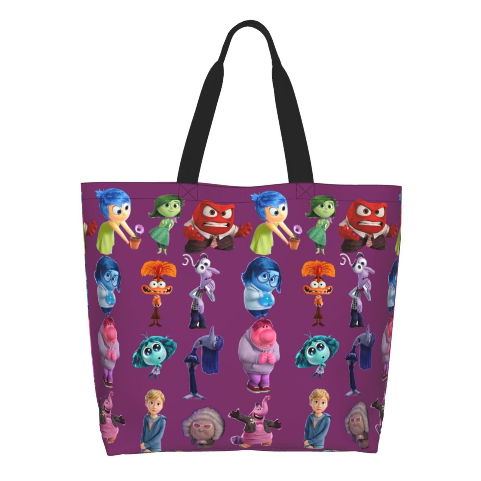 Disney-Inside Out Cute Cartoon Figure Joy Anger Anxiety Fear Large Tote ...