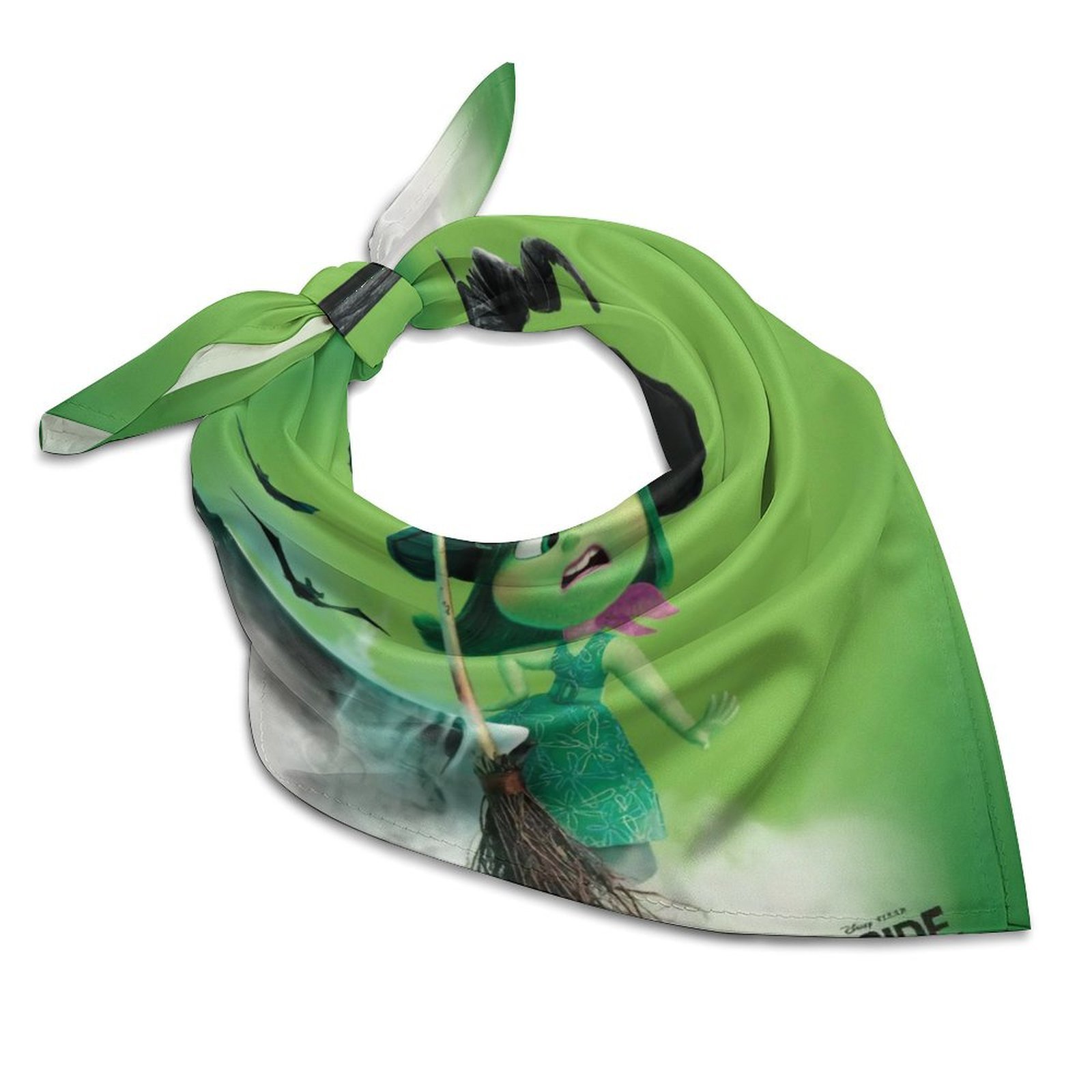 Disney-Inside Out Disgust Halloween Square Satin Head Scarf Hair ...