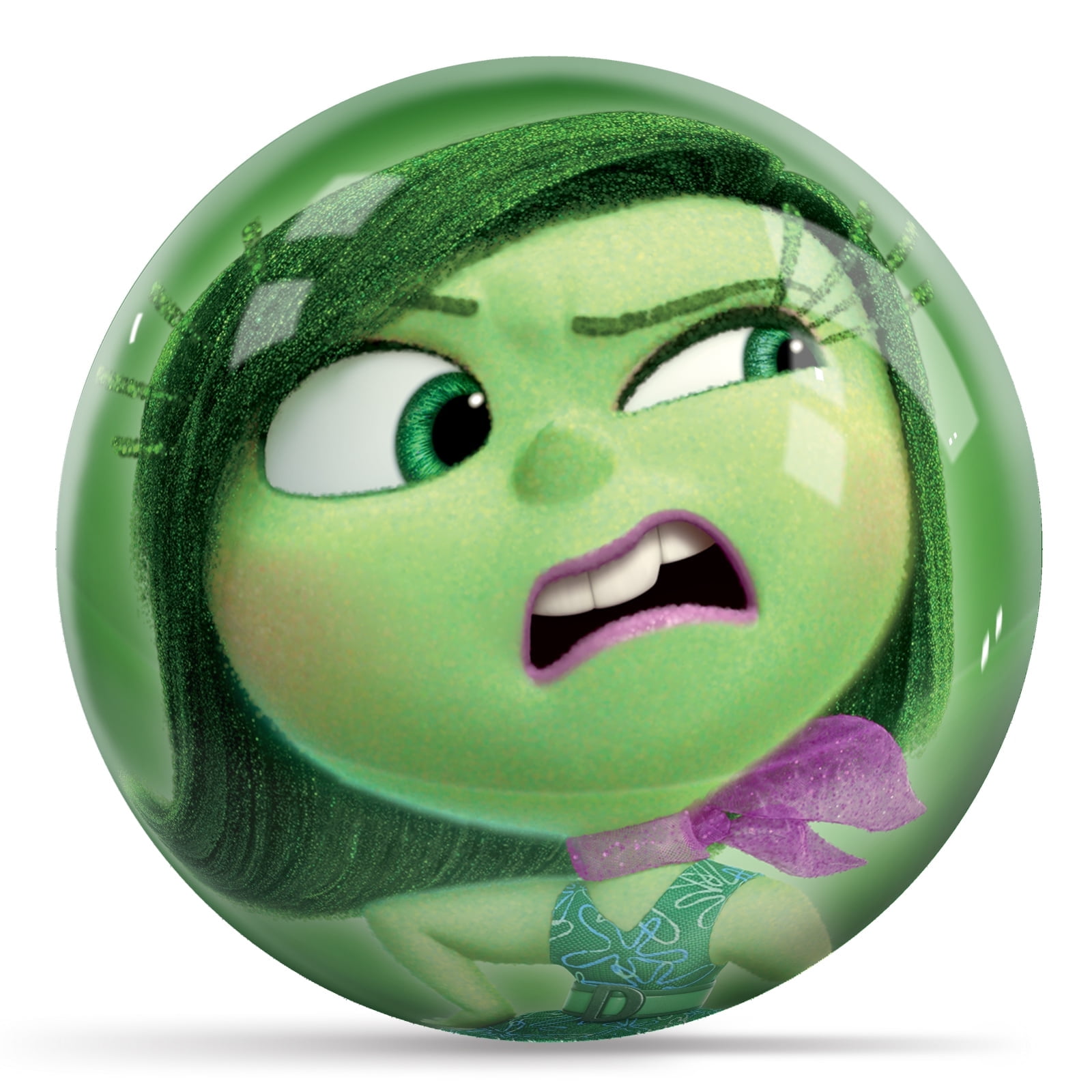 Disney Inside Out Disgust Undrilled Bowling Ball 14lb - Walmart.com
