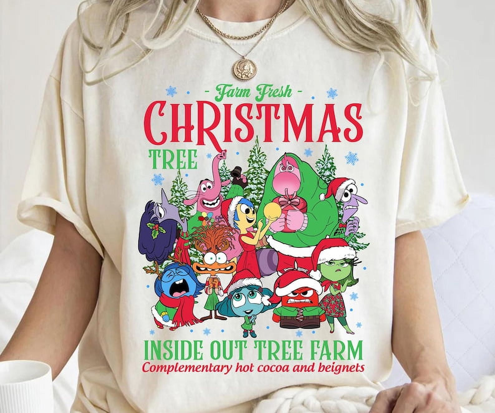 Disney Inside Out Farm Fresh Christmas Tree Shirt, Disney Inside Out ...
