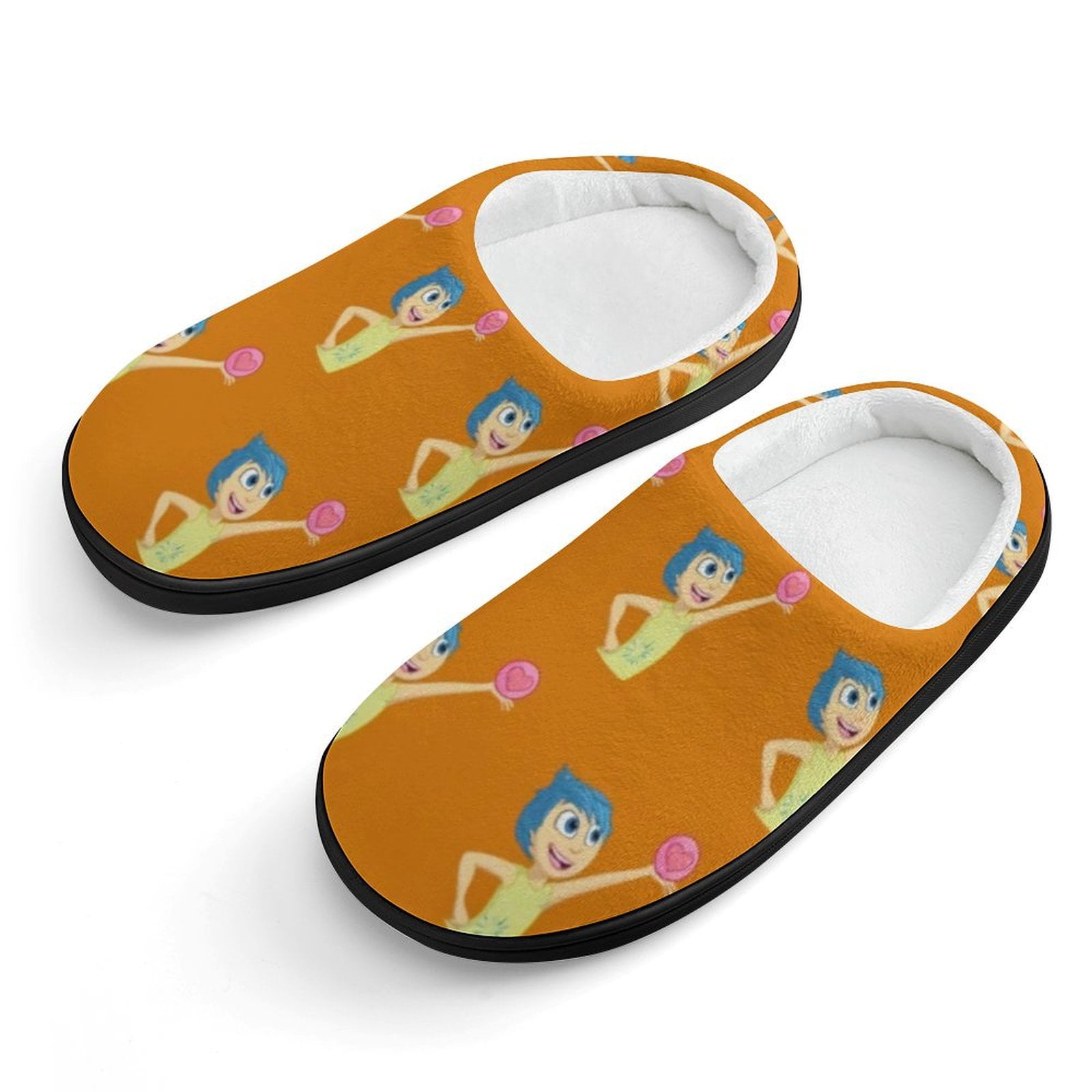 Disney-Inside Out Joy Slippers for Kids Girls Boys,Soft Plush Warm ...