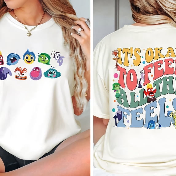 Disney Inside Out Shirt It39s Okay To Feel All The Feels T-shirt Core ...