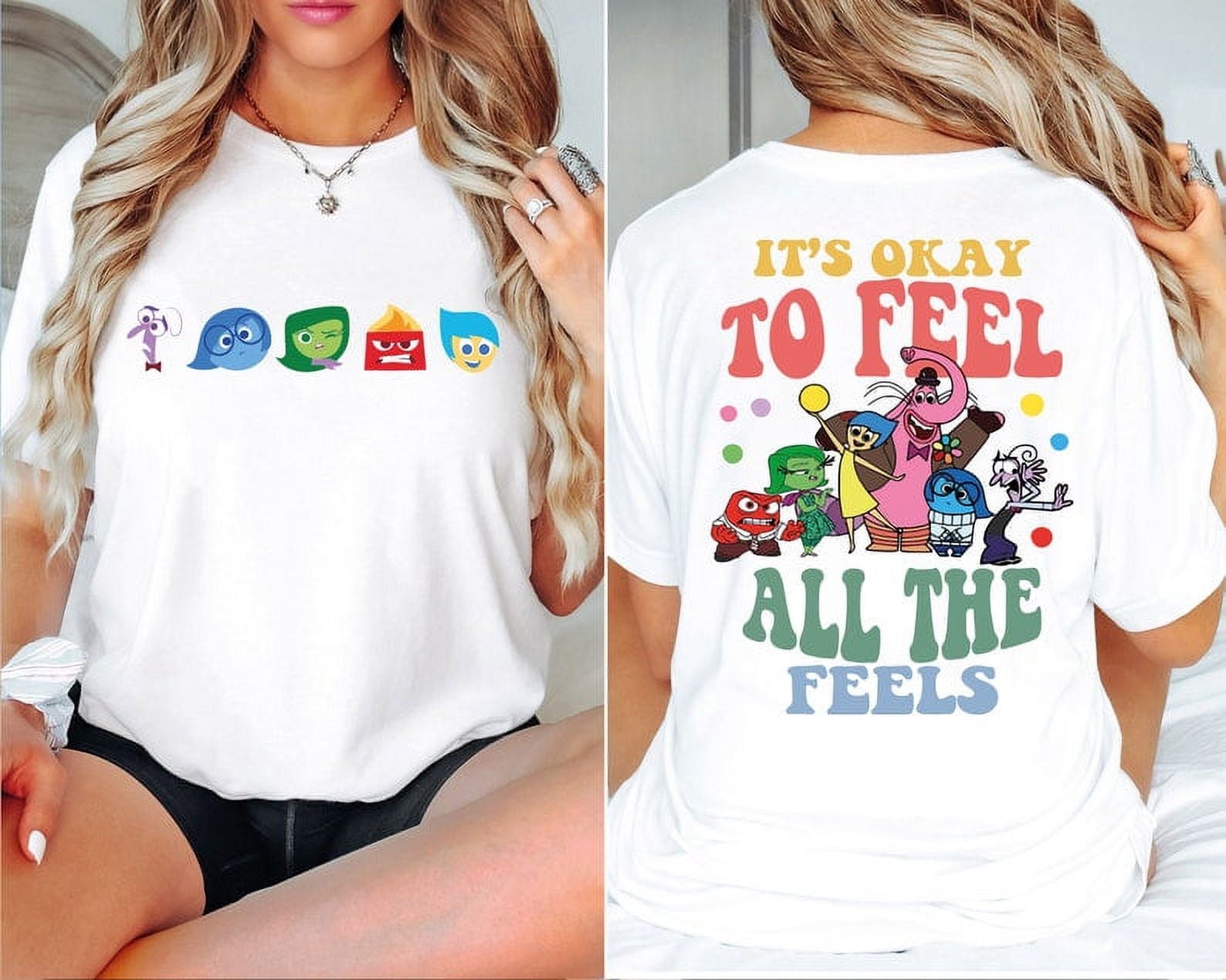 Disney Inside Shirt, Out It's Okay To Feel All The Feels Shirt, Mental ...