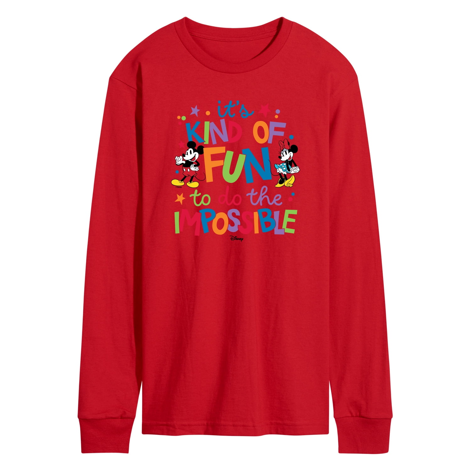 Disney - Its Kind Of Fun To Do The Impossible - Men's Long Sleeve ...