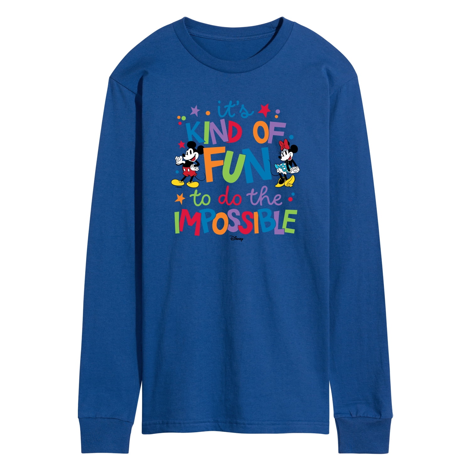 Disney - Its Kind Of Fun To Do The Impossible - Men's Long Sleeve ...