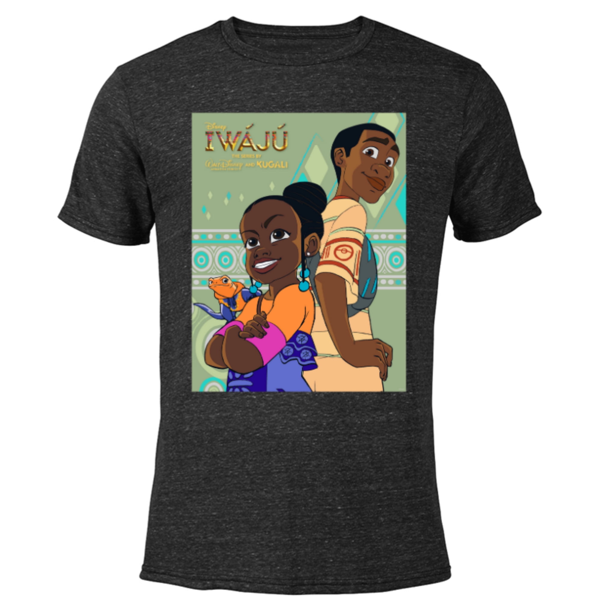 Disney Iwájú Animated Series Tola Kole and Otin Disney+- Short Sleeve Blended T-Shirt for Adults ...