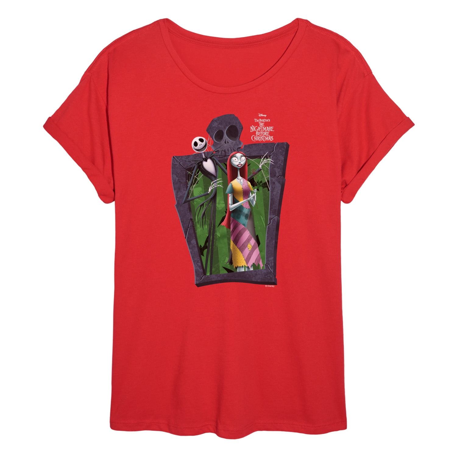 Disney - Jack Sally - Women's Oversized Graphic T-Shirt - Walmart.com