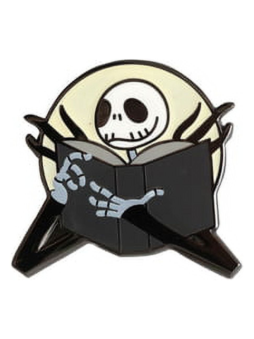 Disney Jack Skellington Reading enamel pin (glows in the dark ...