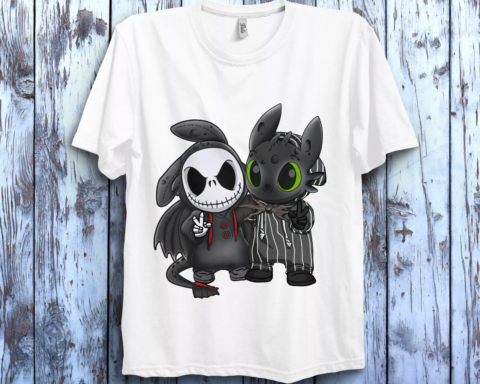 Disney Jack Skellington and Toothless Best Friends Unisex Adult Shirt ...