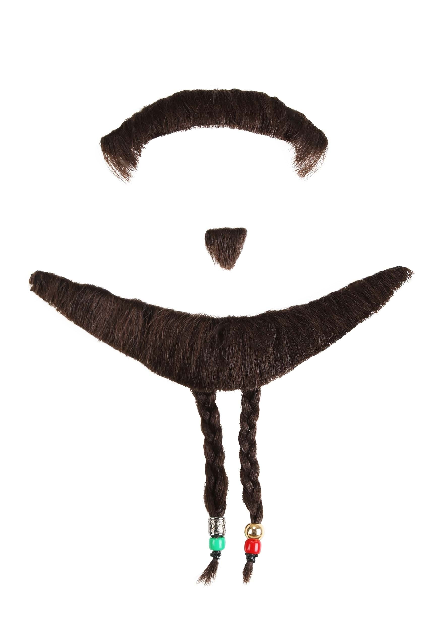 Disney Jack Sparrow Mustache and Goatee Costume Accessory - Walmart.com