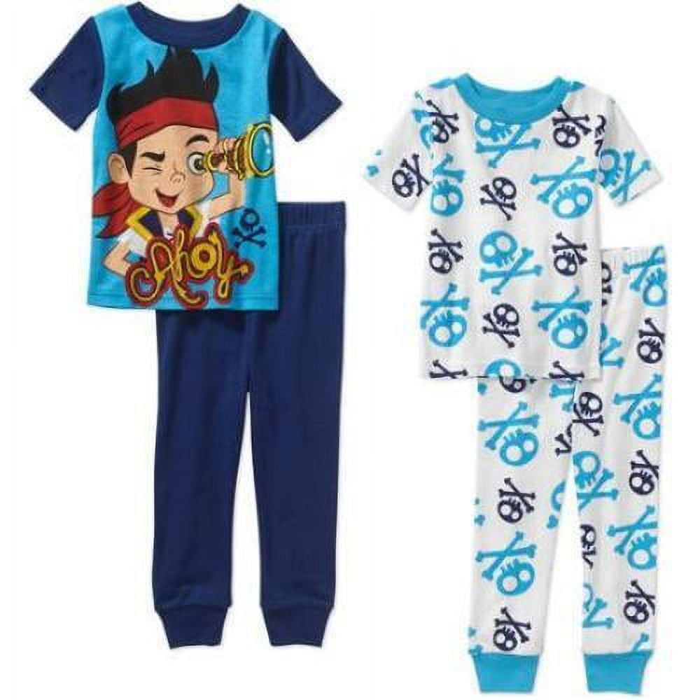 Disney Jake And The Never Land Pirates 4 PC Short Sleeve Pajama Set Boy ...