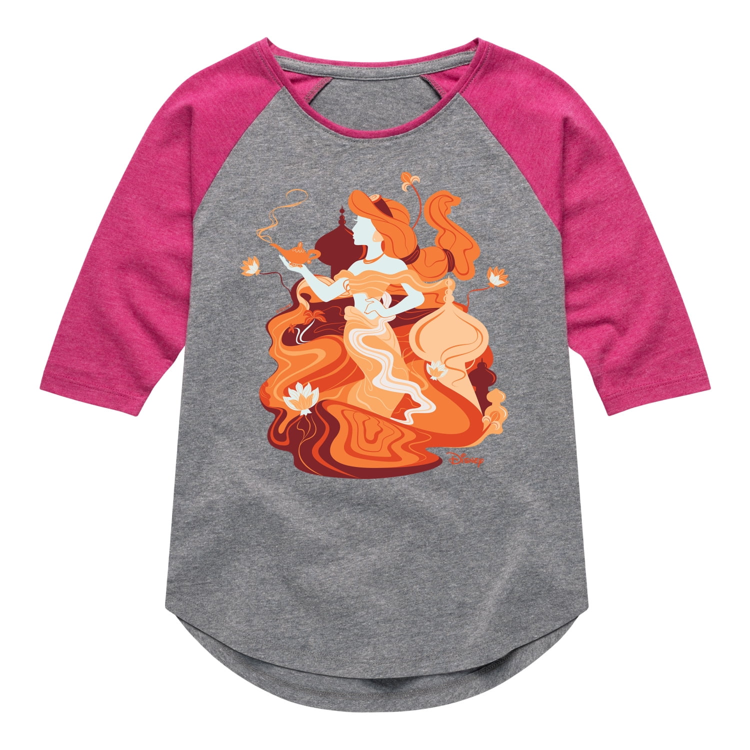 Disney - Jasmine Natural Beauty Graphic - Toddler & Youth Girls Raglan Graphic T-Shirt - Walmart.com