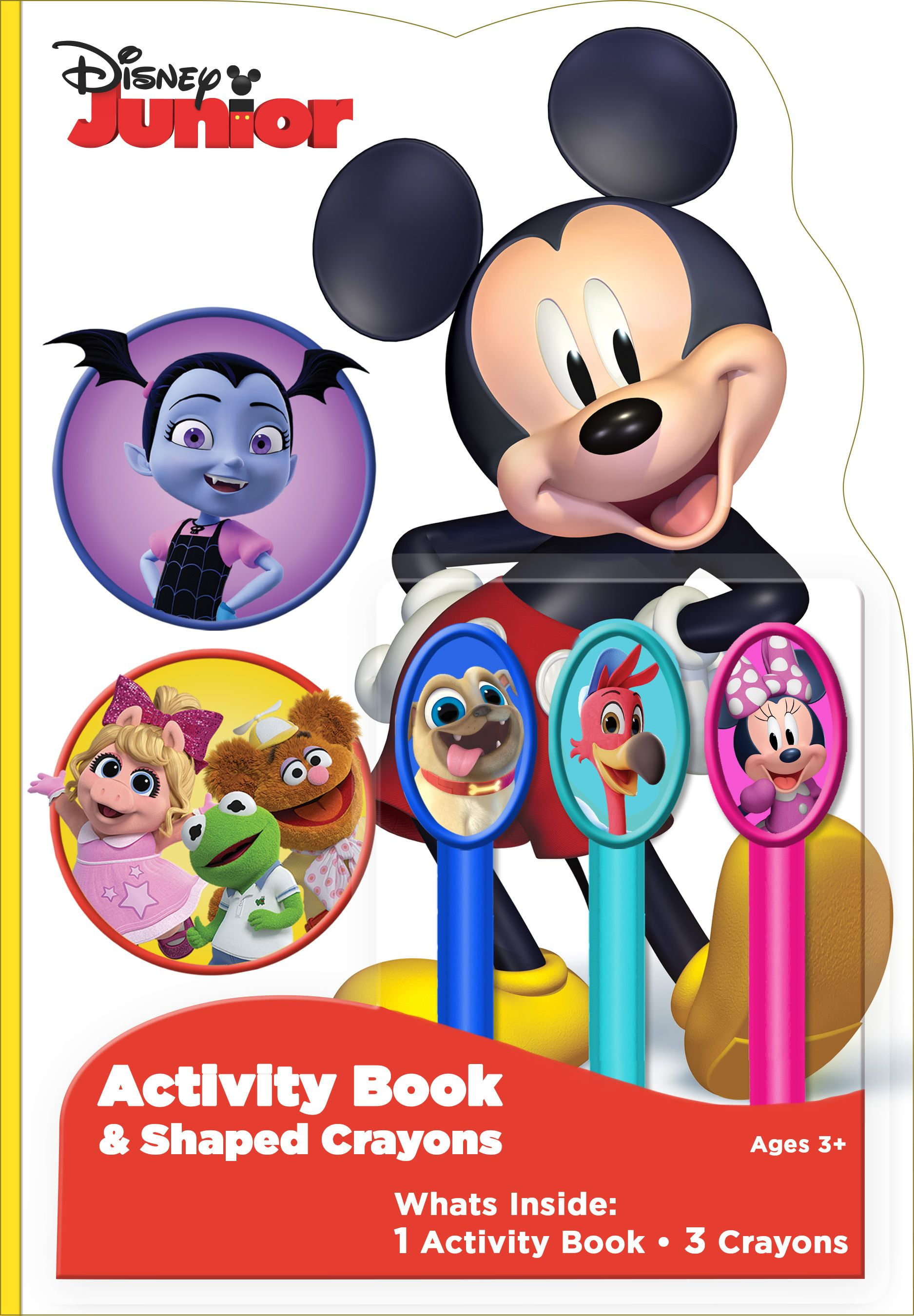 Disney Jr. Activity Pad with Character Crayons - Walmart.com