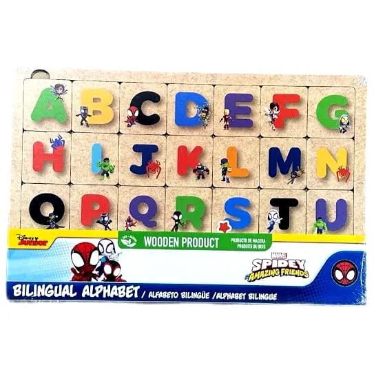 Disney Jr Bilingual Alphabet Marvel Spidey and his Amazing Friends ...
